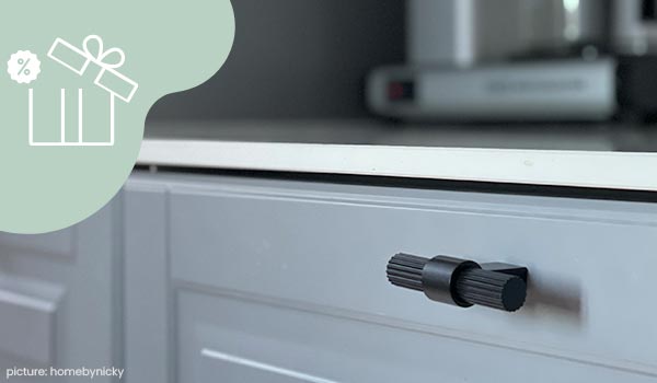 Handle Archive - 192mm - Walnut | Wooden Handle | Beslagonline.com