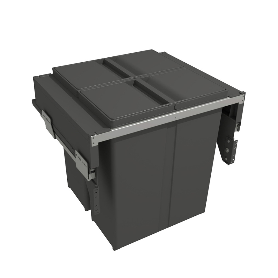 Recycling Bin Wide - Dark Grey | Beslagonline.com