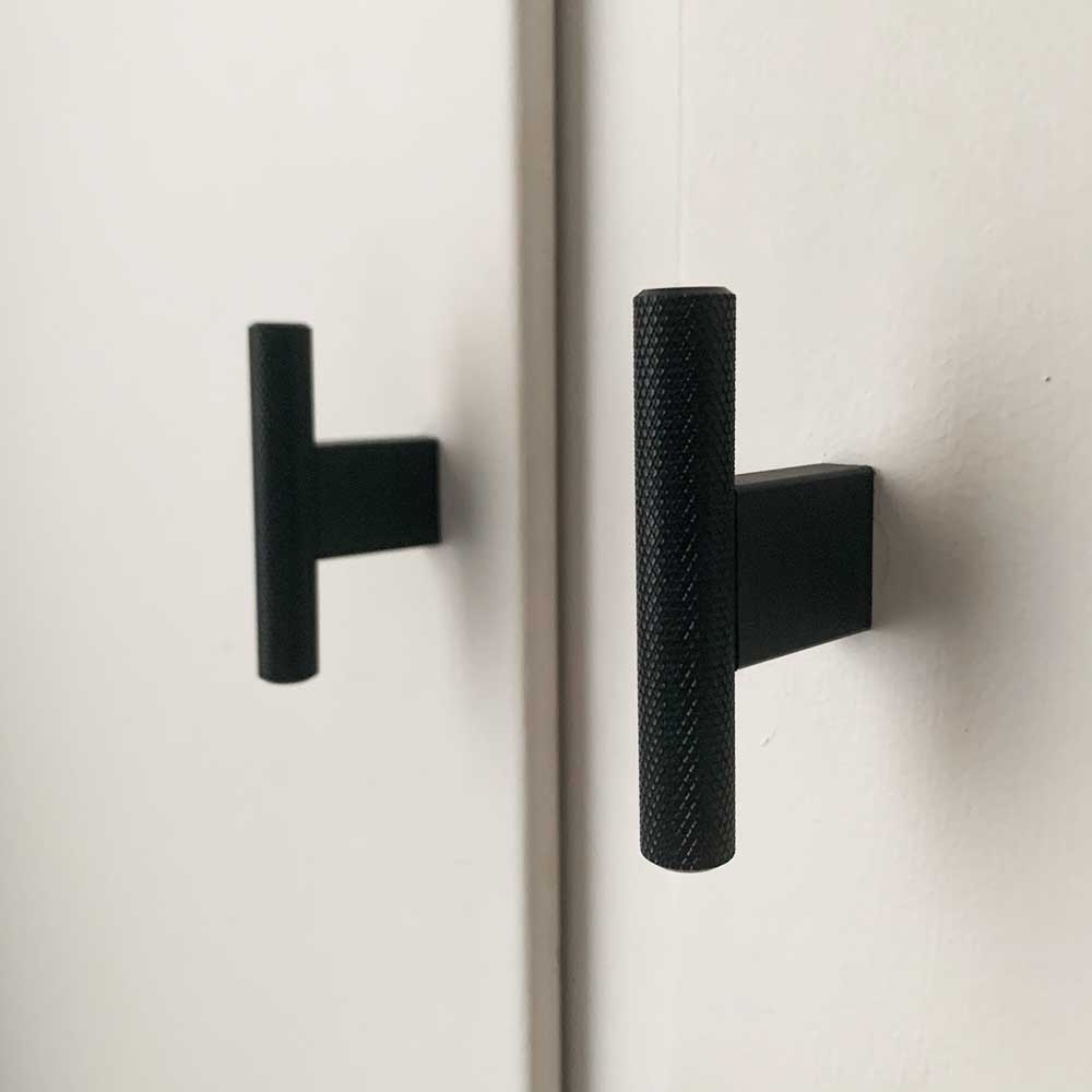 Cabinet Knob T Graf Mini - Black | Knobs | Beslagonline.com