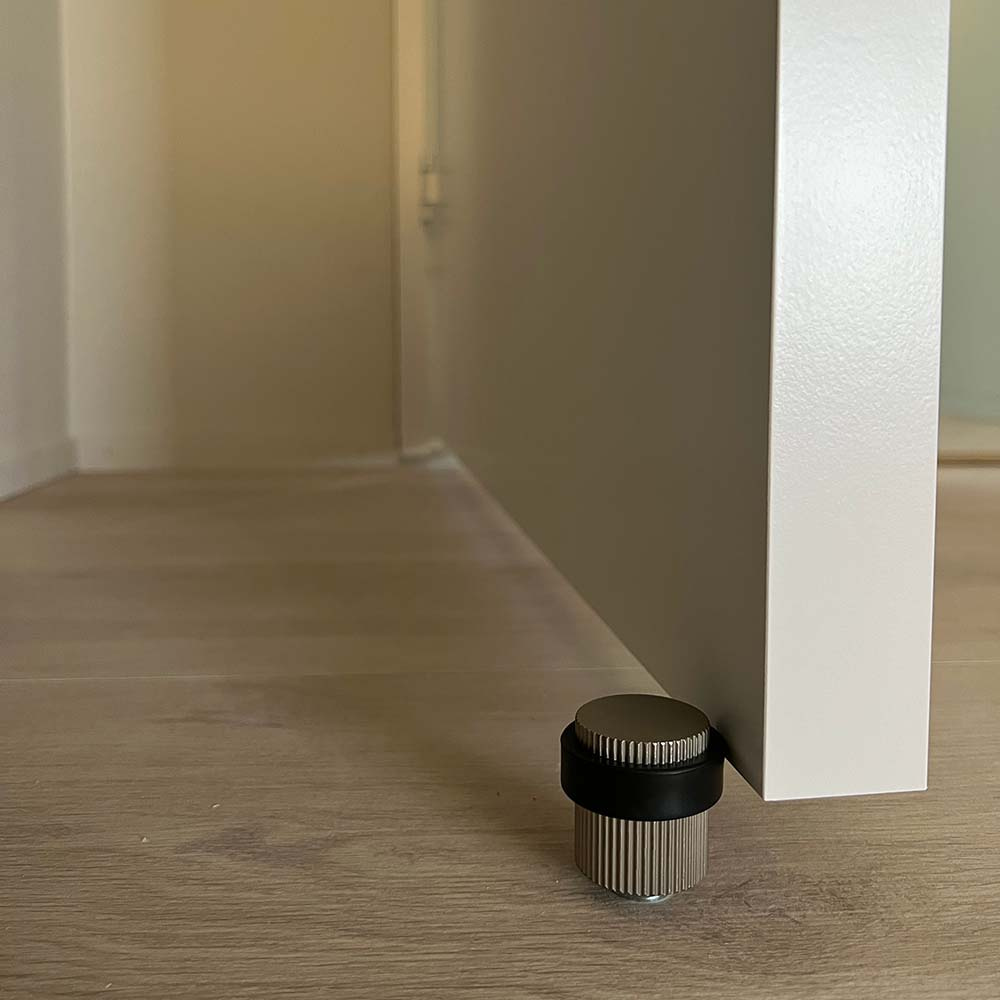 Door Stop Helix Stripe - Stainless Steel Finish | Beslagonli
