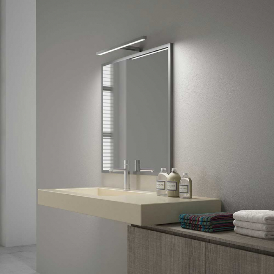 Bathroom Mirror LED-Light Nite - Chrome | Beslagonline.com