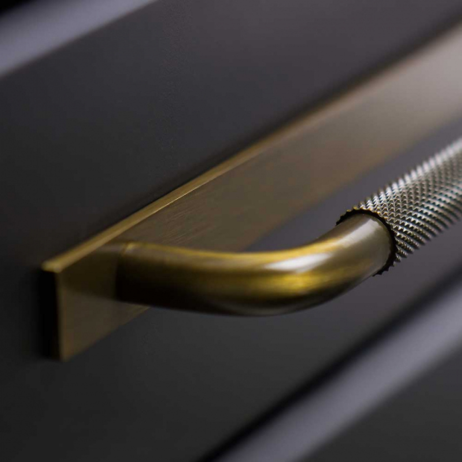 Handle Helix/Back Plate - Antique Bronze | Beslagonline.com