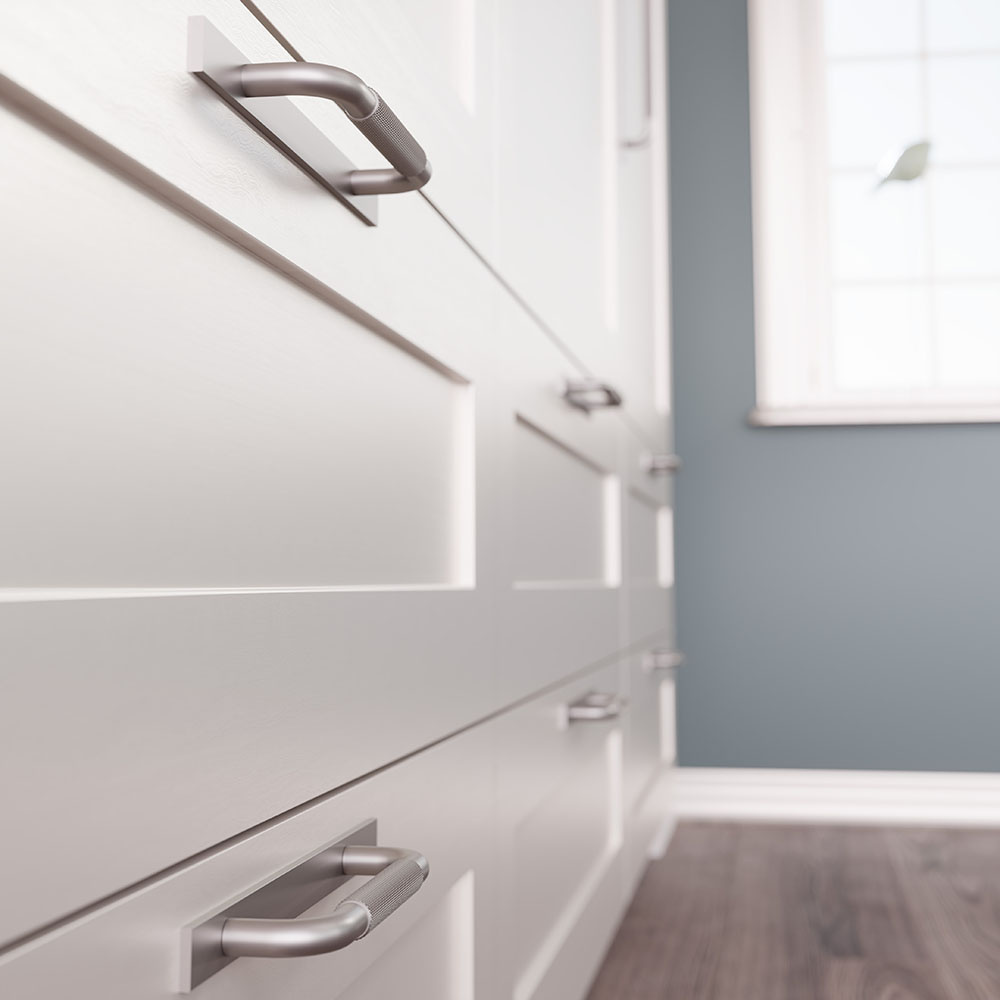 Handle Helix/Back Plate - Stainless Steel | Beslagonline.com